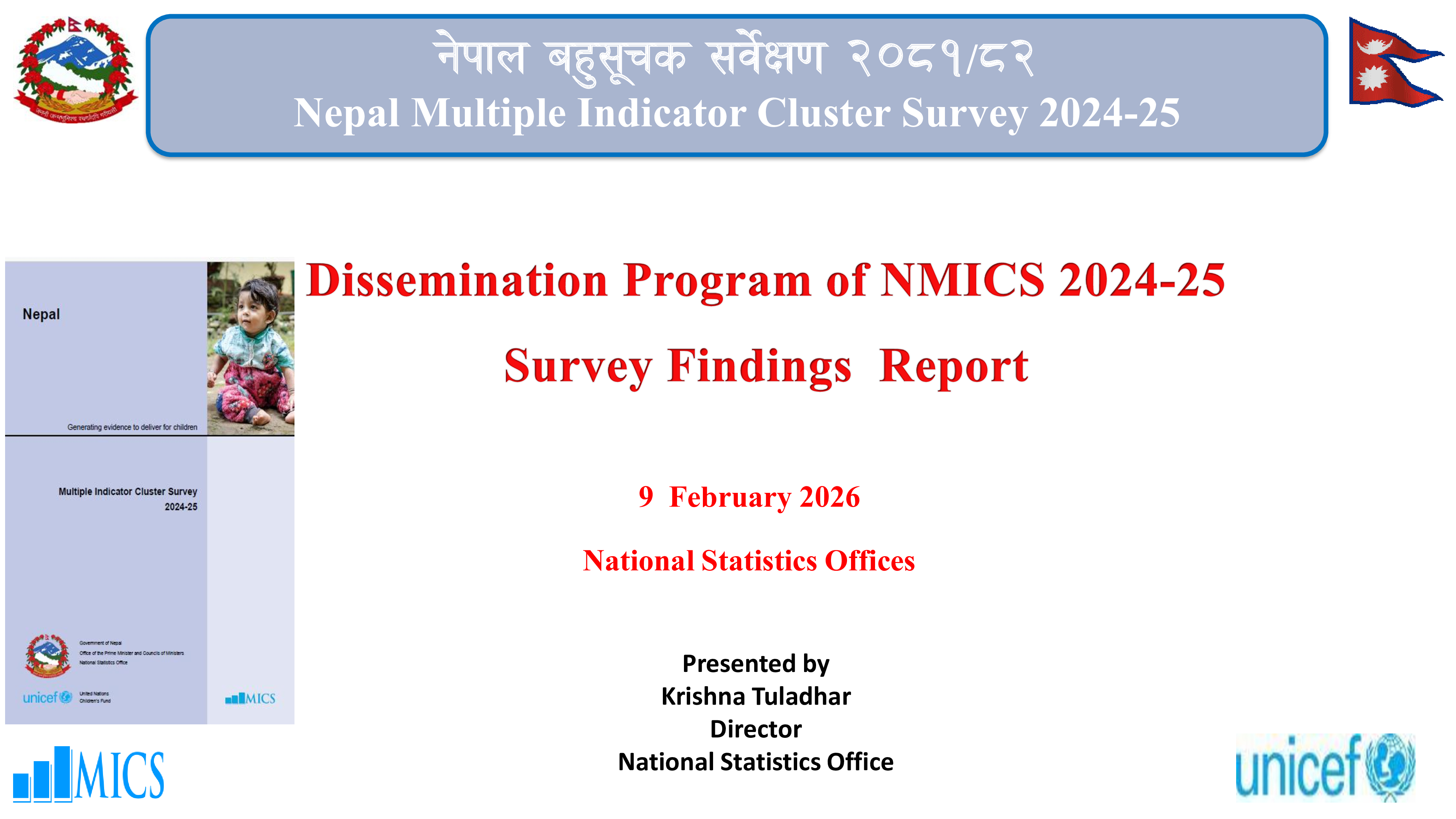 Nepal Multiple Indicator Cluster Survey 2024-25 Slides | E. Health Network
